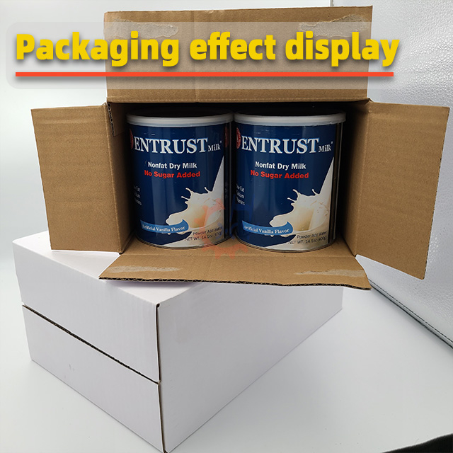 Dry Milk Cans Cartoning And Palletizing Line with Automatic Magazine ...